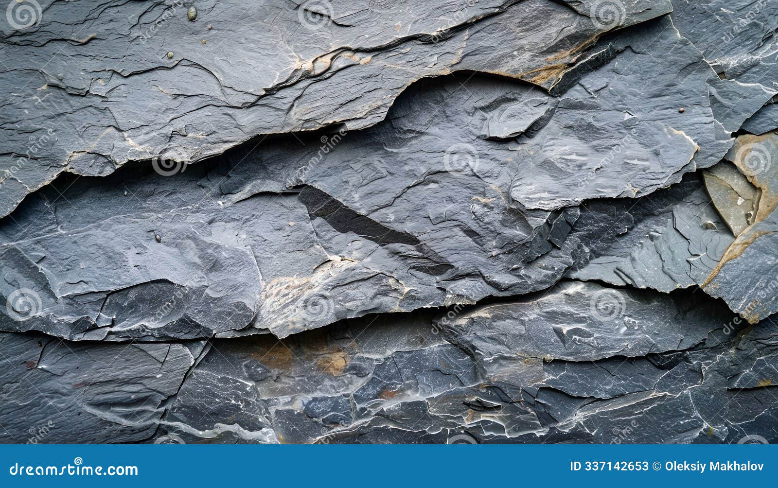 Slate Sheet Close Up Showing Pattern Stone Structure. Natural Stone ...