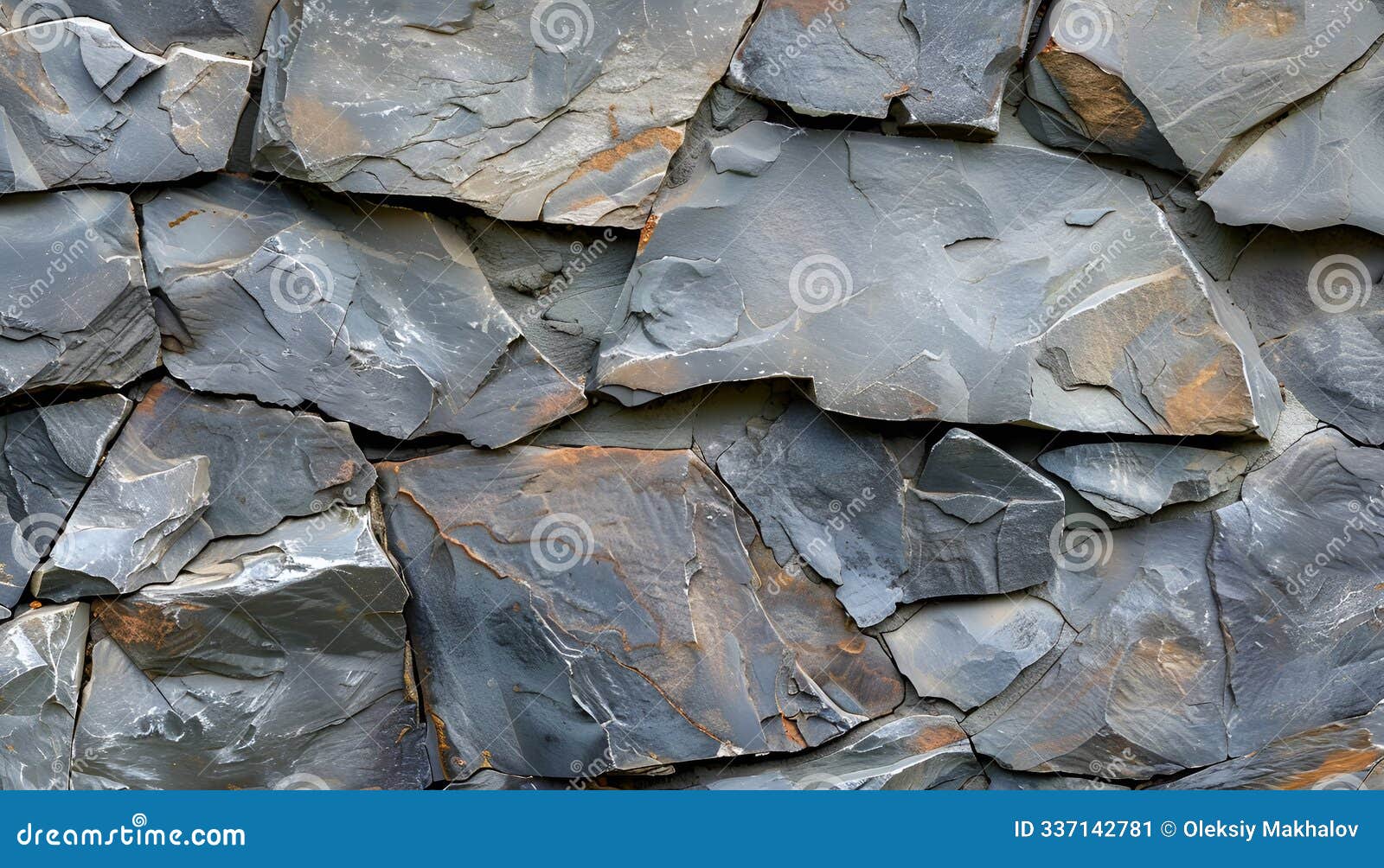 Slate Sheet Close Up Showing Pattern Stone Structure. Natural Stone ...