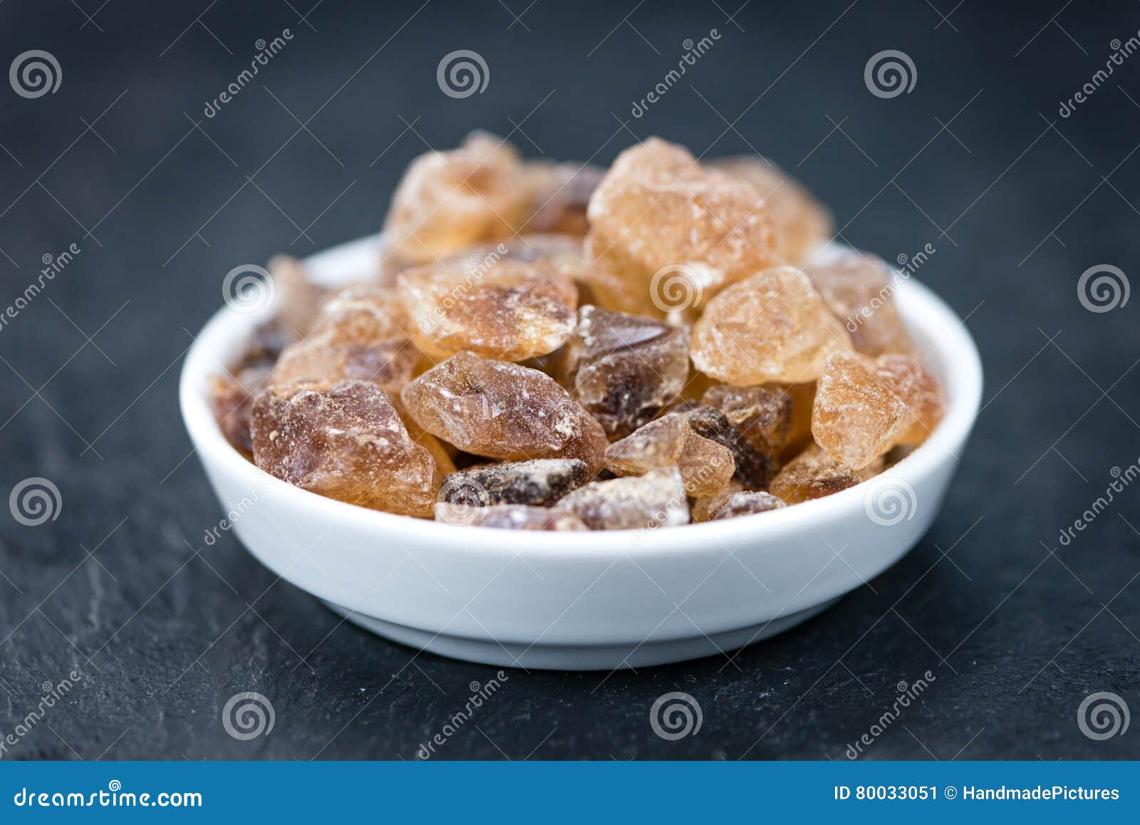 Slate Slab with Brown Rock Candy Stock Image - Image of food, portion ...