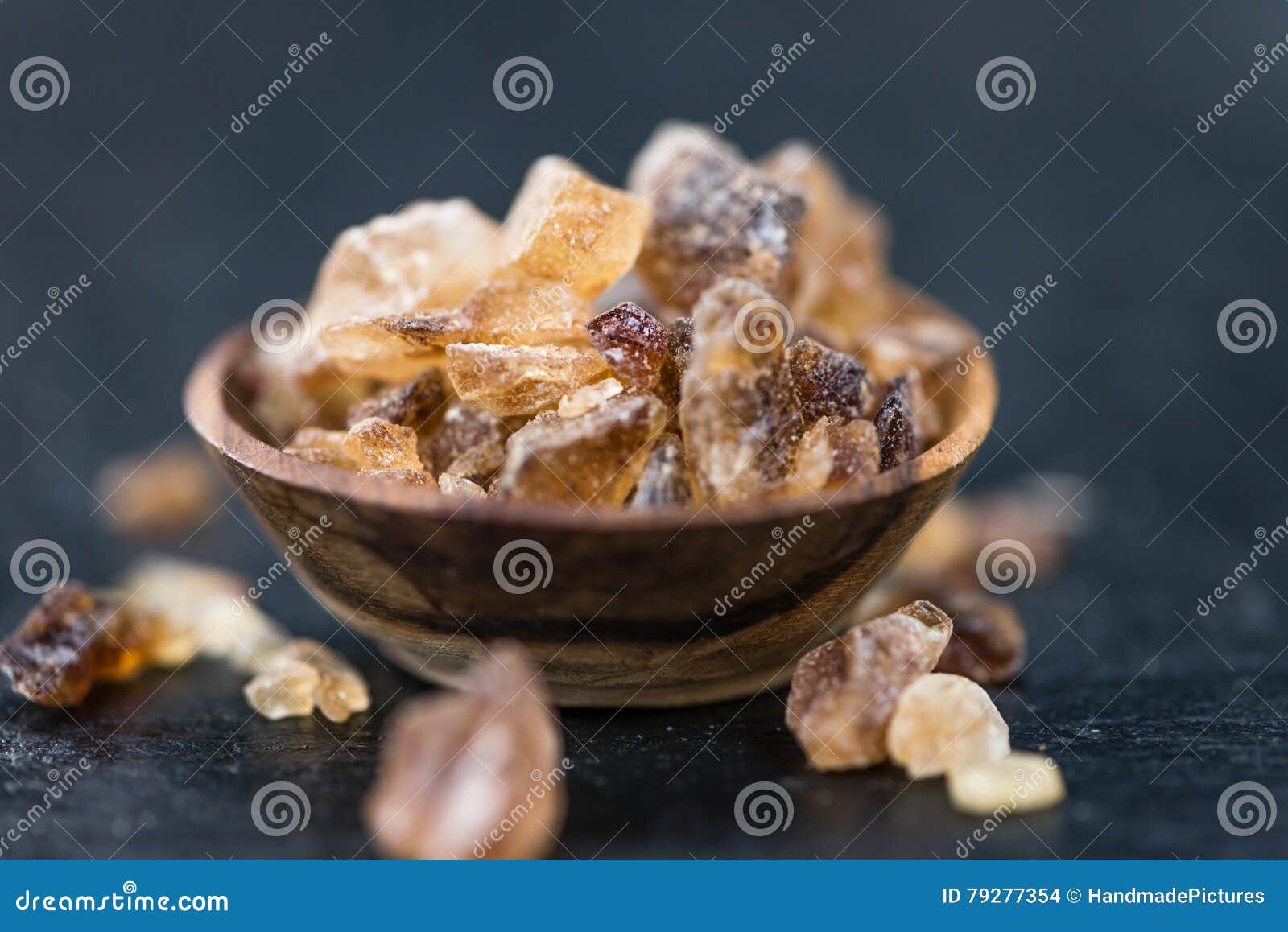 Slate Slab with Brown Rock Candy Stock Photo - Image of focus, pieces ...