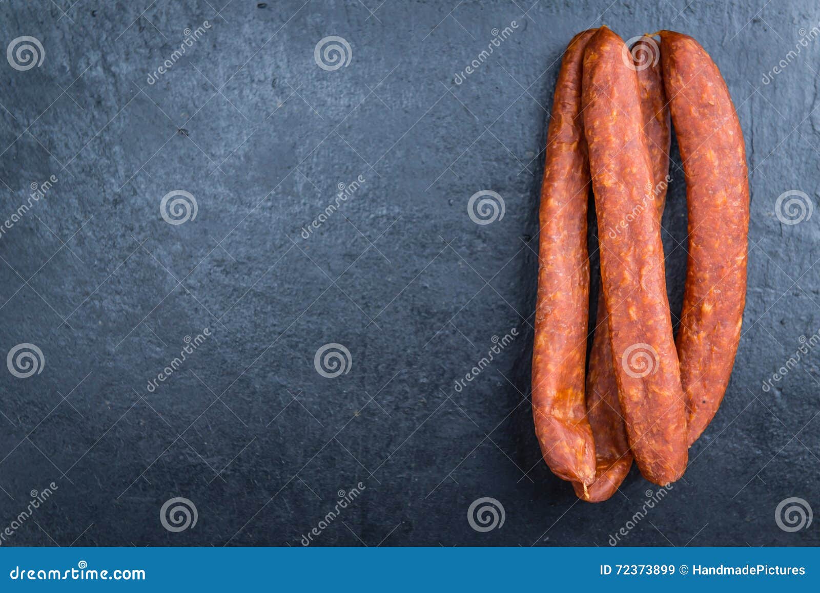 Slate Slab with a Mettwurst (German Cuisine) Stock Image - Image of ...