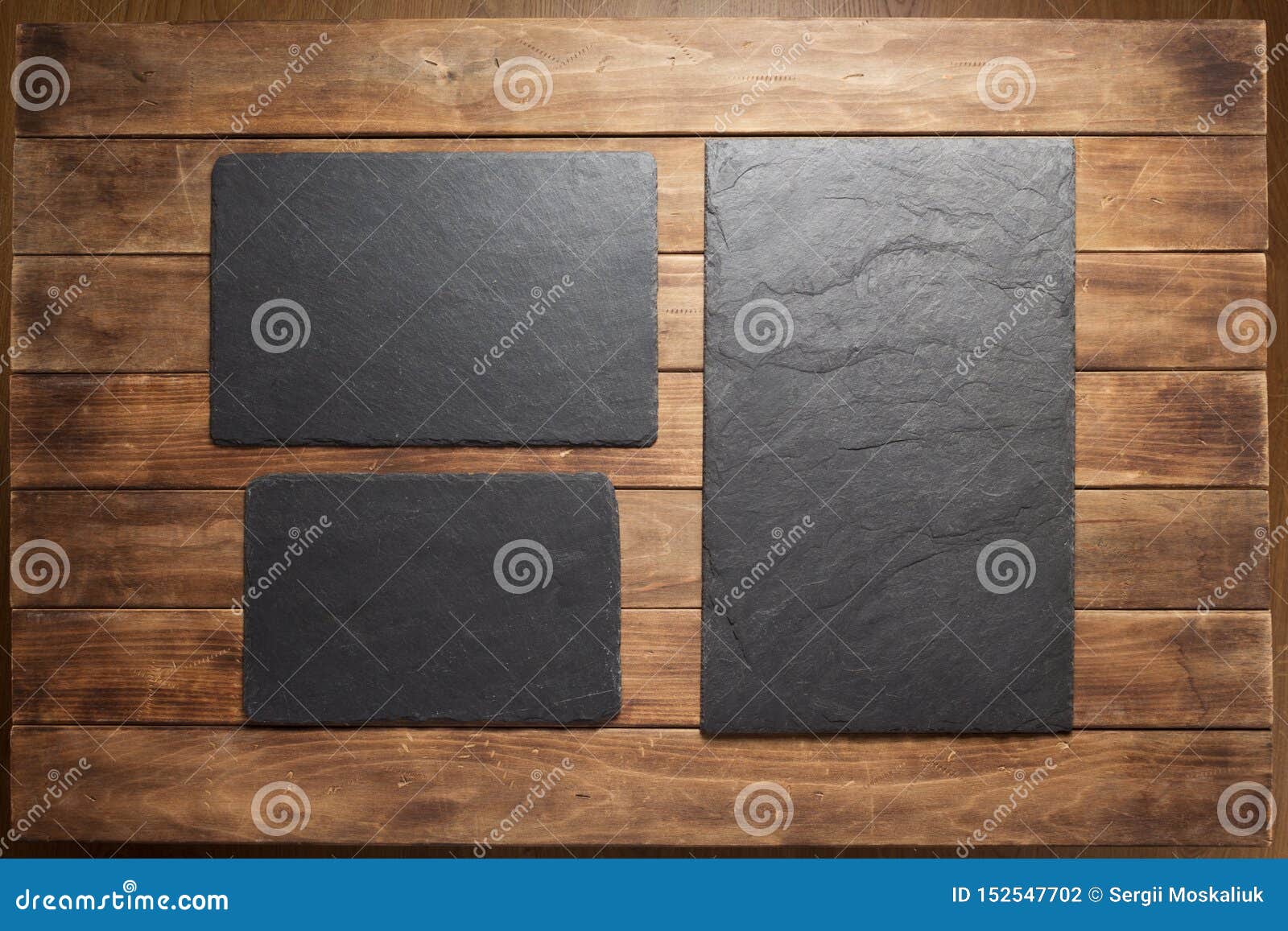 Slate Stone Sign Board at Wooden Plank Stock Photo - Image of panel ...