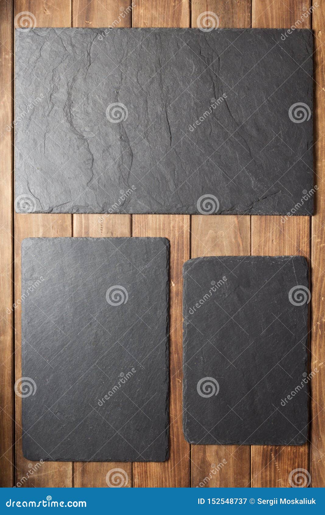 Slate Stone Sign Board at Wooden Plank Stock Image - Image of menu ...