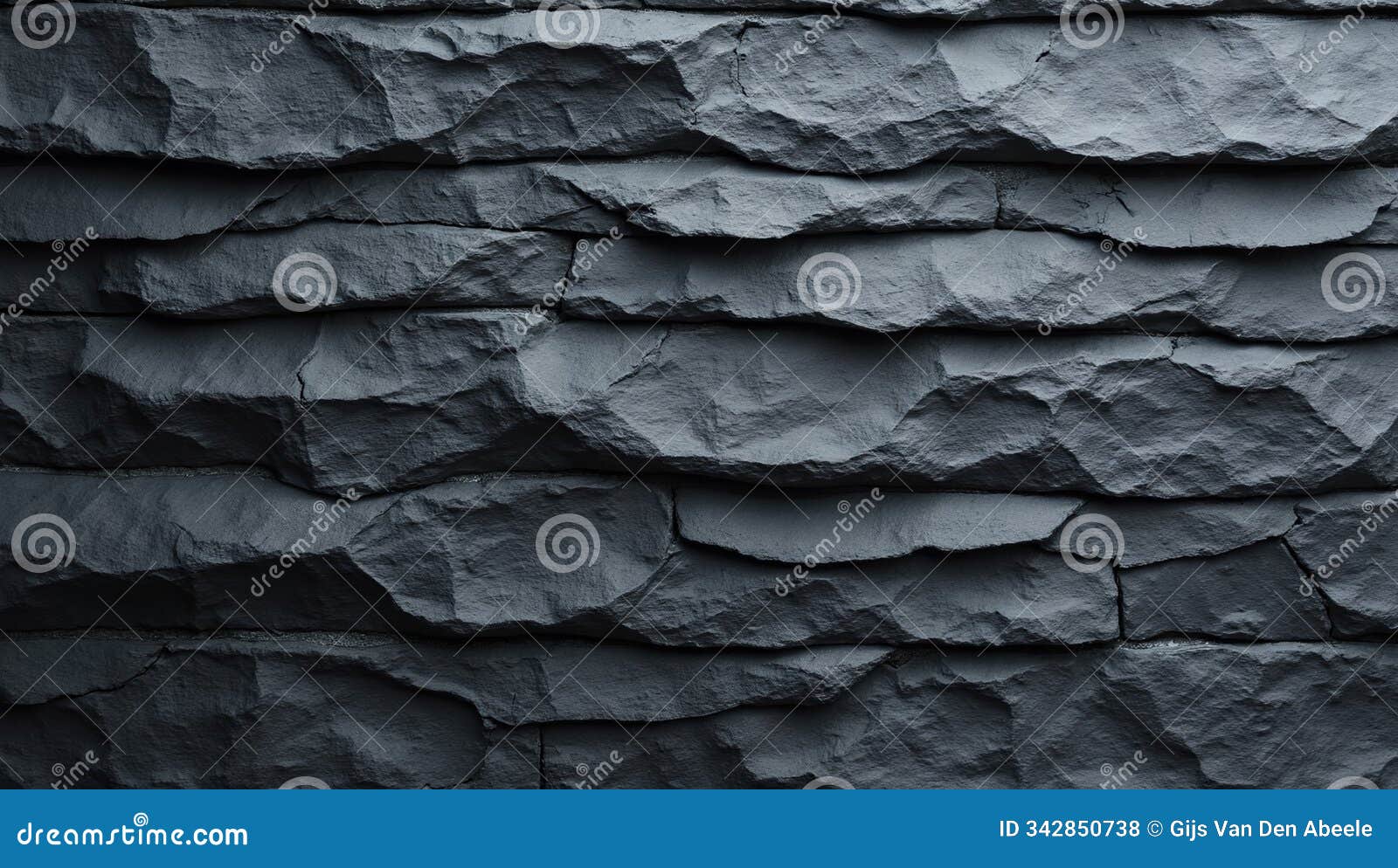 Slate Stone Wall Texture with Dark Layered Pattern Stock Illustration ...