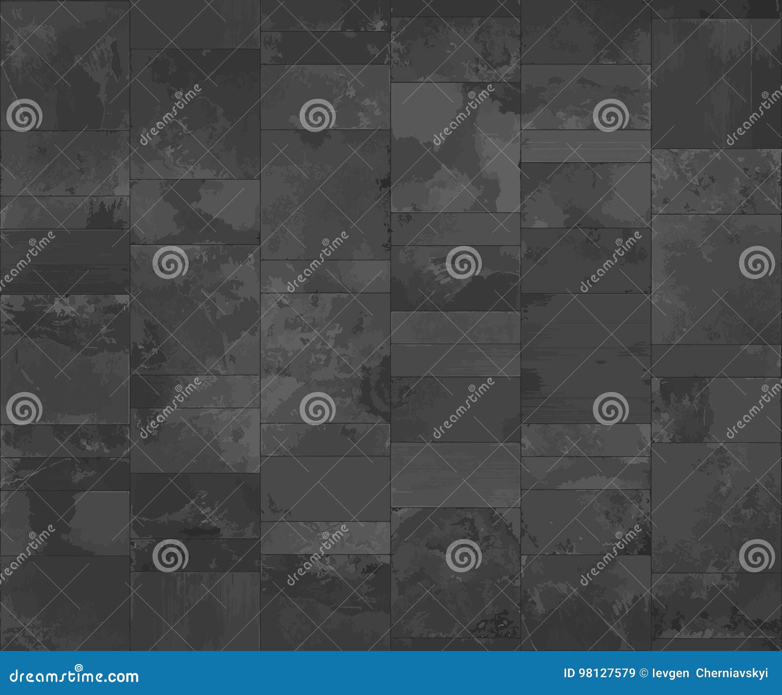 Slate Tile, Seamless Texture Dark Gray Map, Vector Illustration Stock ...