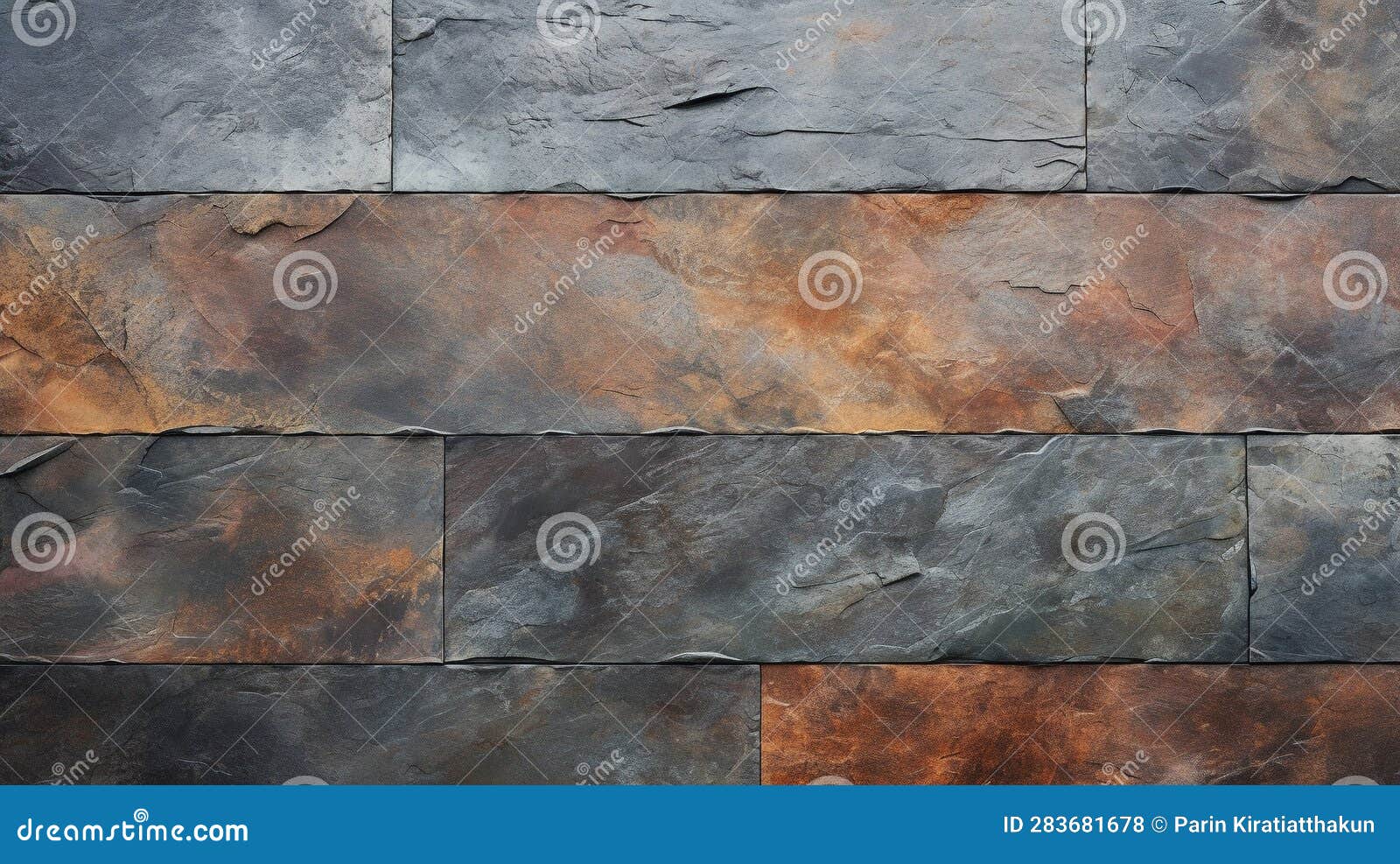 Rust Wall Landscape: Tonalist Concrete Walls With Light Bench Royalty ...