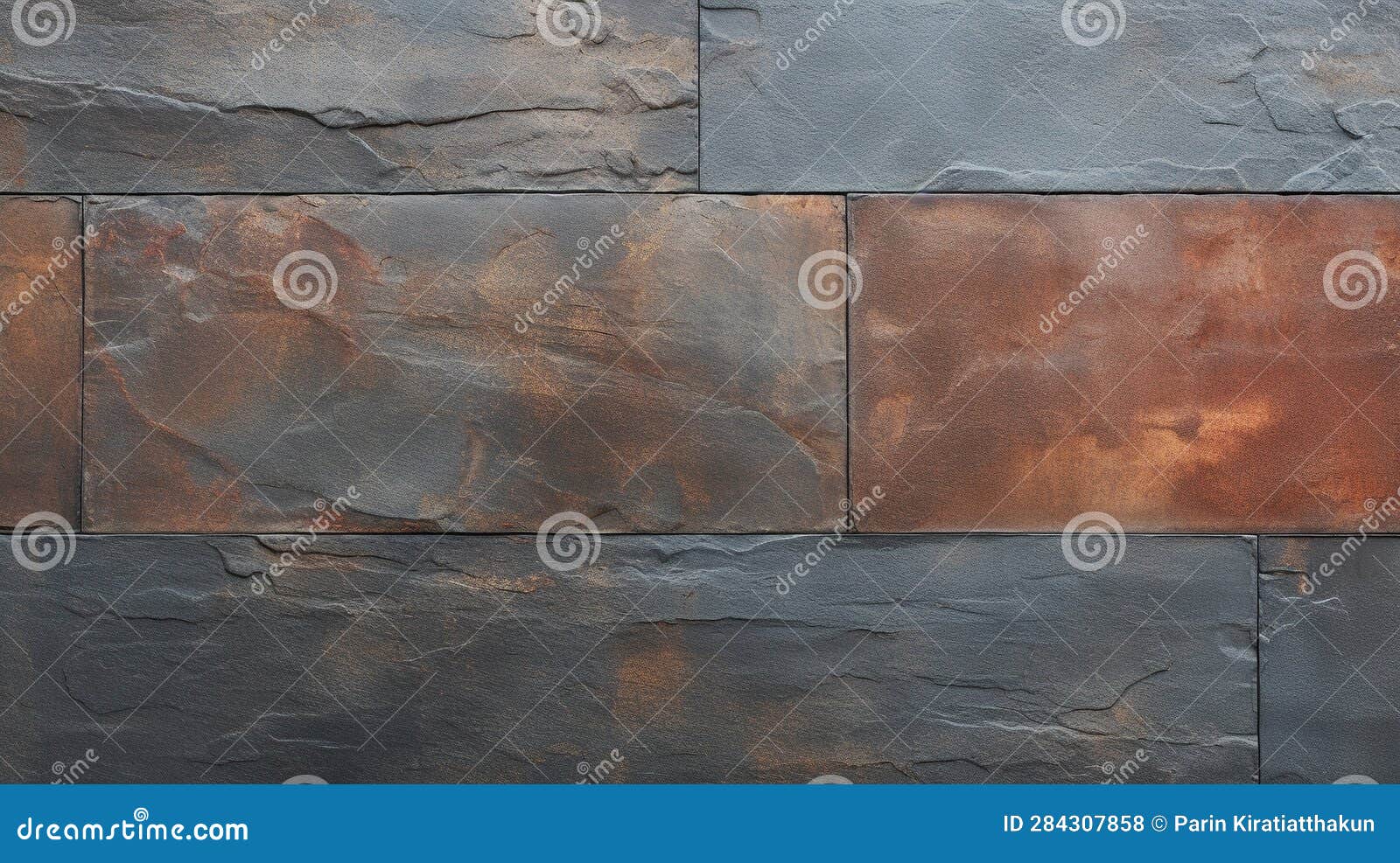 Rust Wall Landscape: Tonalist Concrete Walls With Light Bench Royalty ...
