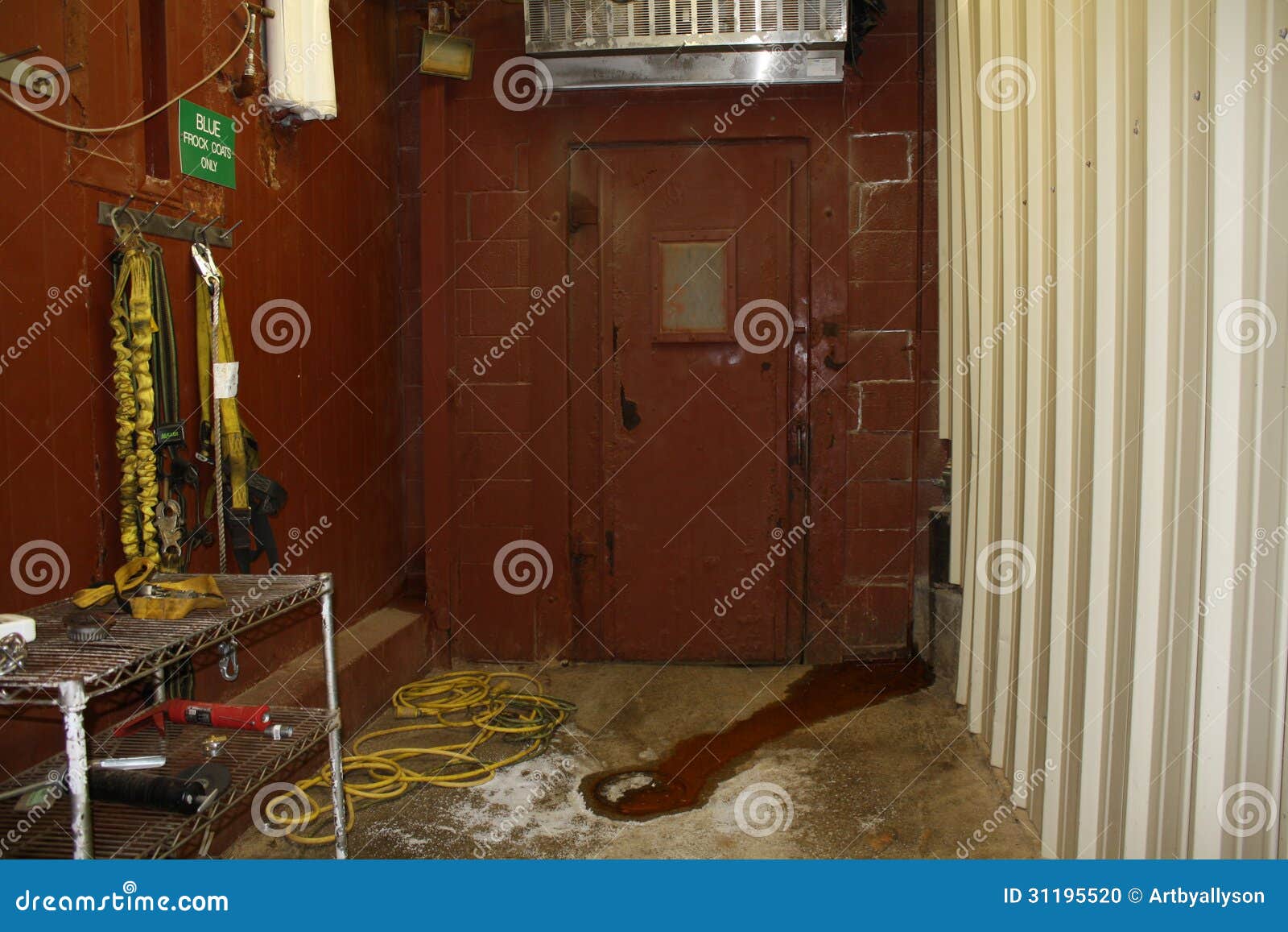 Slaughter House stock photo. Image of hooks, prongs, slaughter - 31195520