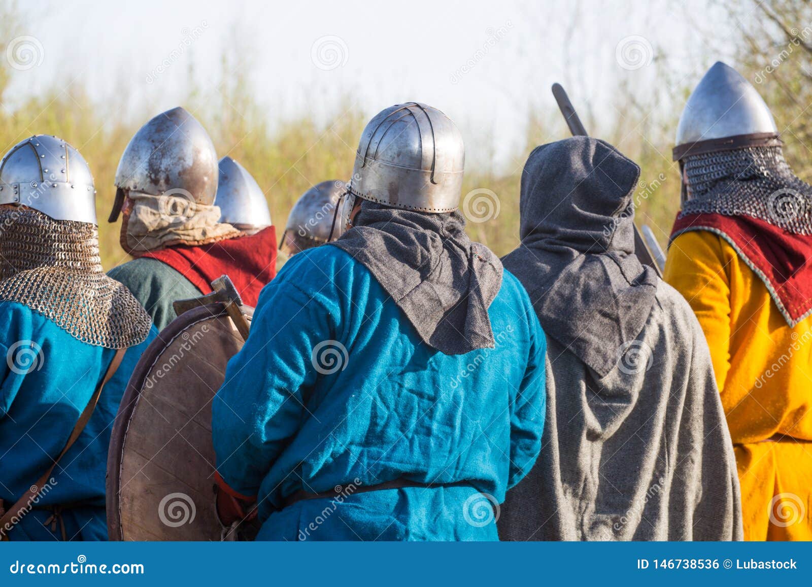 Slav Warriors in Reenactment Battle Editorial Photo - Image of ...