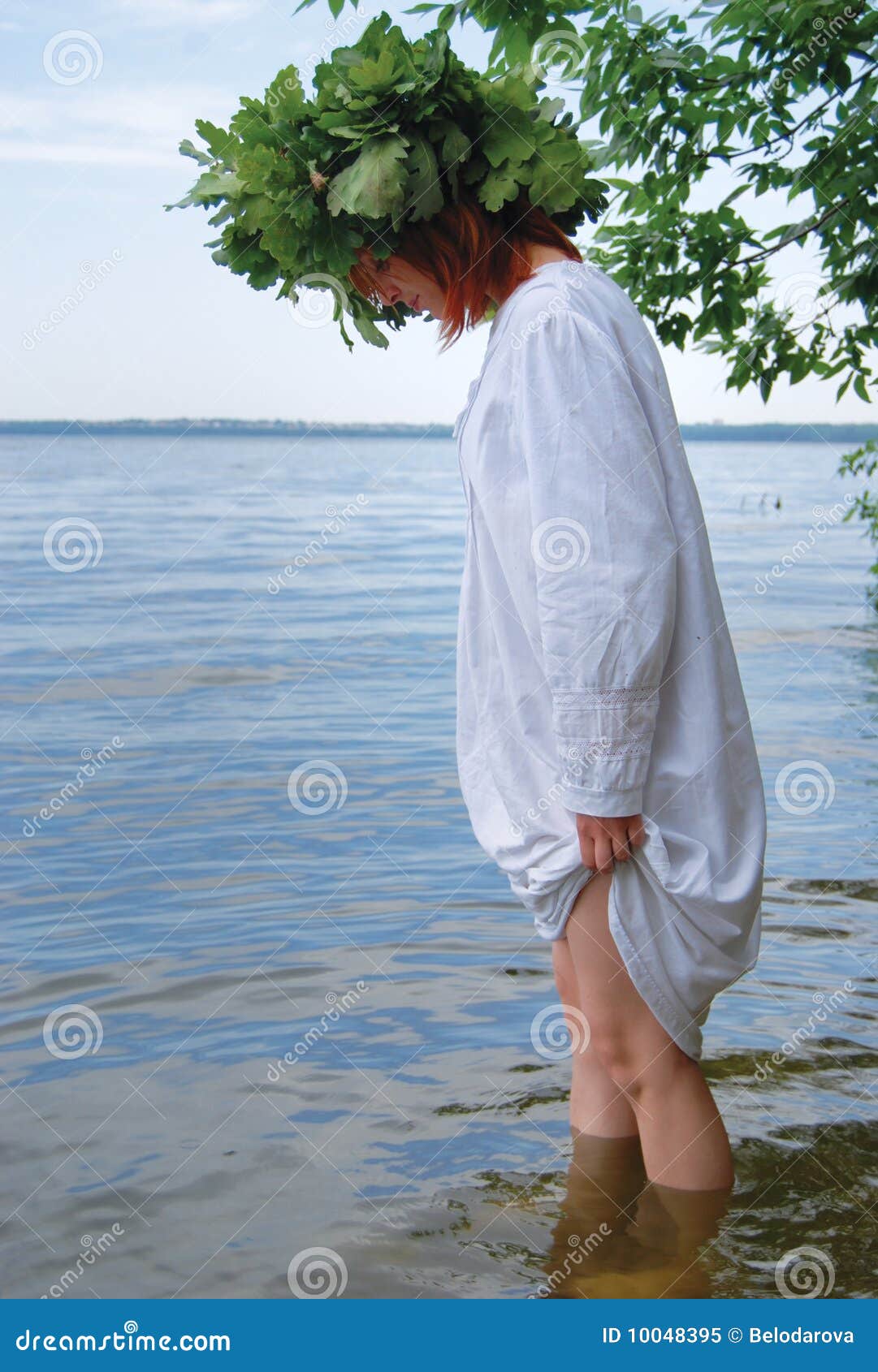 Slav woman stock image. Image of green, ancient, attractive - 10048395