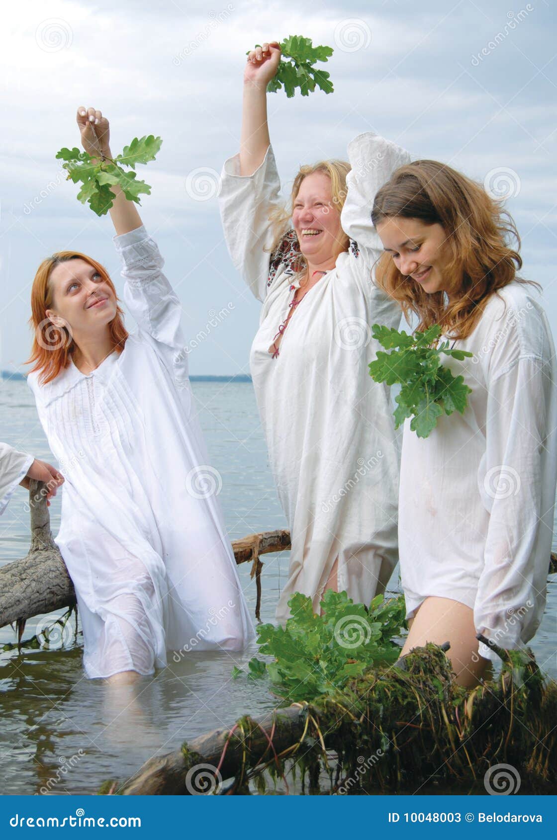 Slav women stock image. Image of ancient, happiness, folklore - 10048003