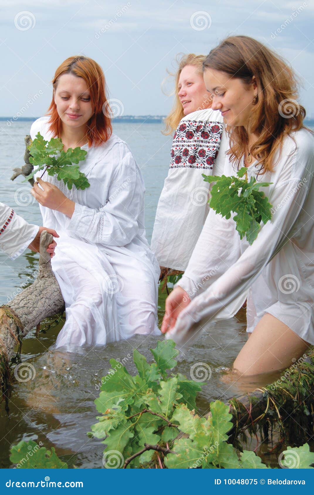Slav women stock image. Image of green, herbal, heathenism - 10048075