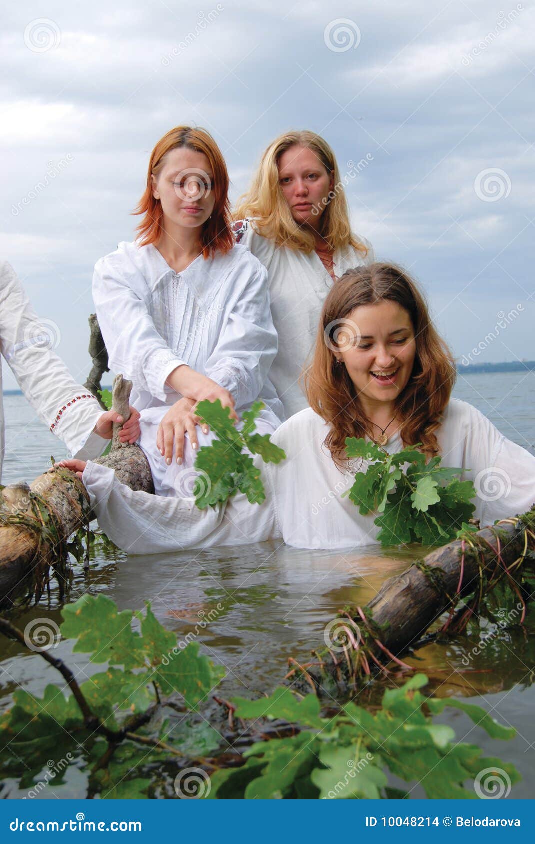 Slav women stock photo. Image of lifestyles, nature, dark - 10048214