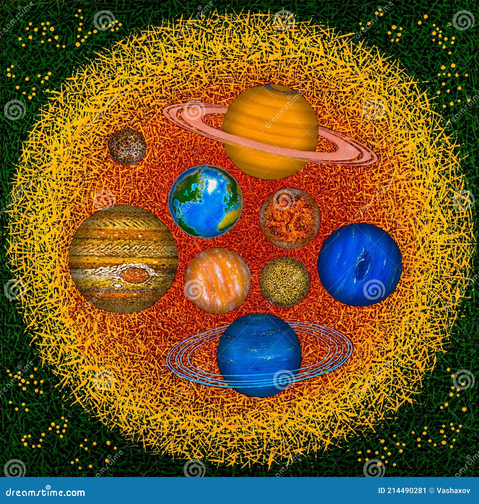 Solar Nest stock image. Illustration of esoterics, emicro - 214490281