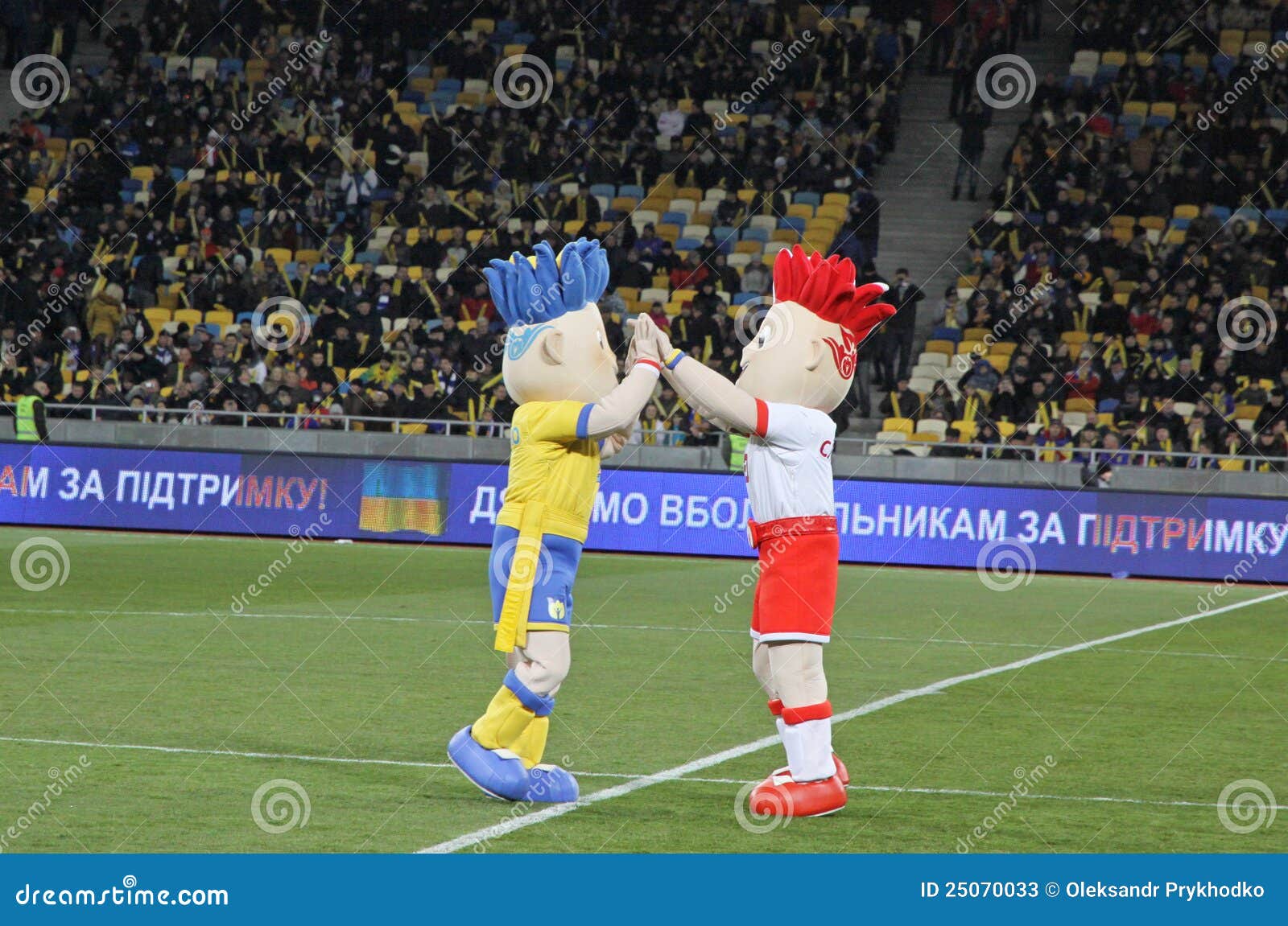 Slavek and Slavko, the UEFA Euro 2012 Mascots Editorial Stock Photo ...