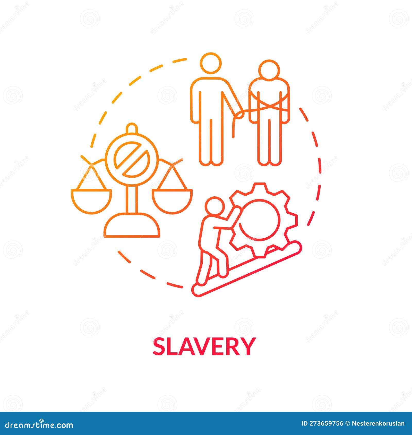 Slavery Red Gradient Concept Icon Stock Vector - Illustration of ... Slavery Red Gradient Concept Icon Stock Vector - Illustration of ...