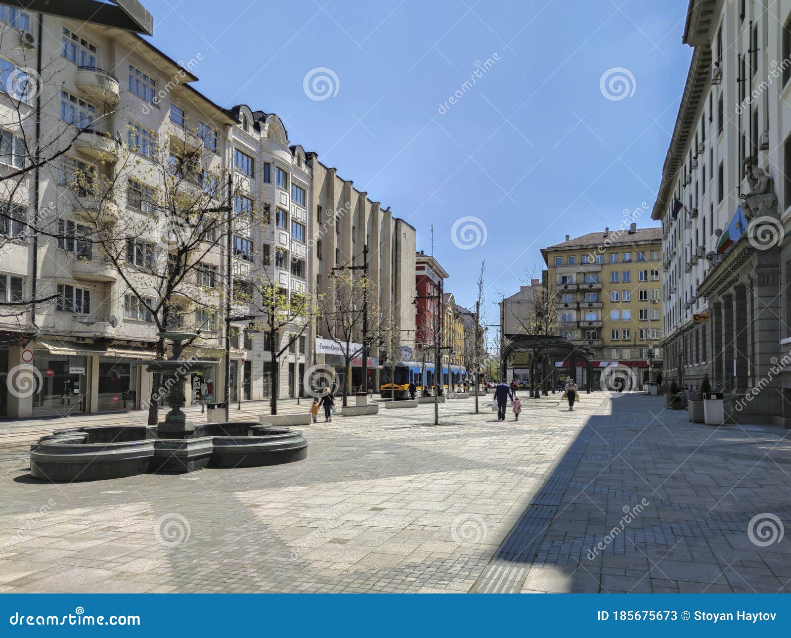 Slaveykov Square at the Center of City of Sofia Editorial Stock Photo ...