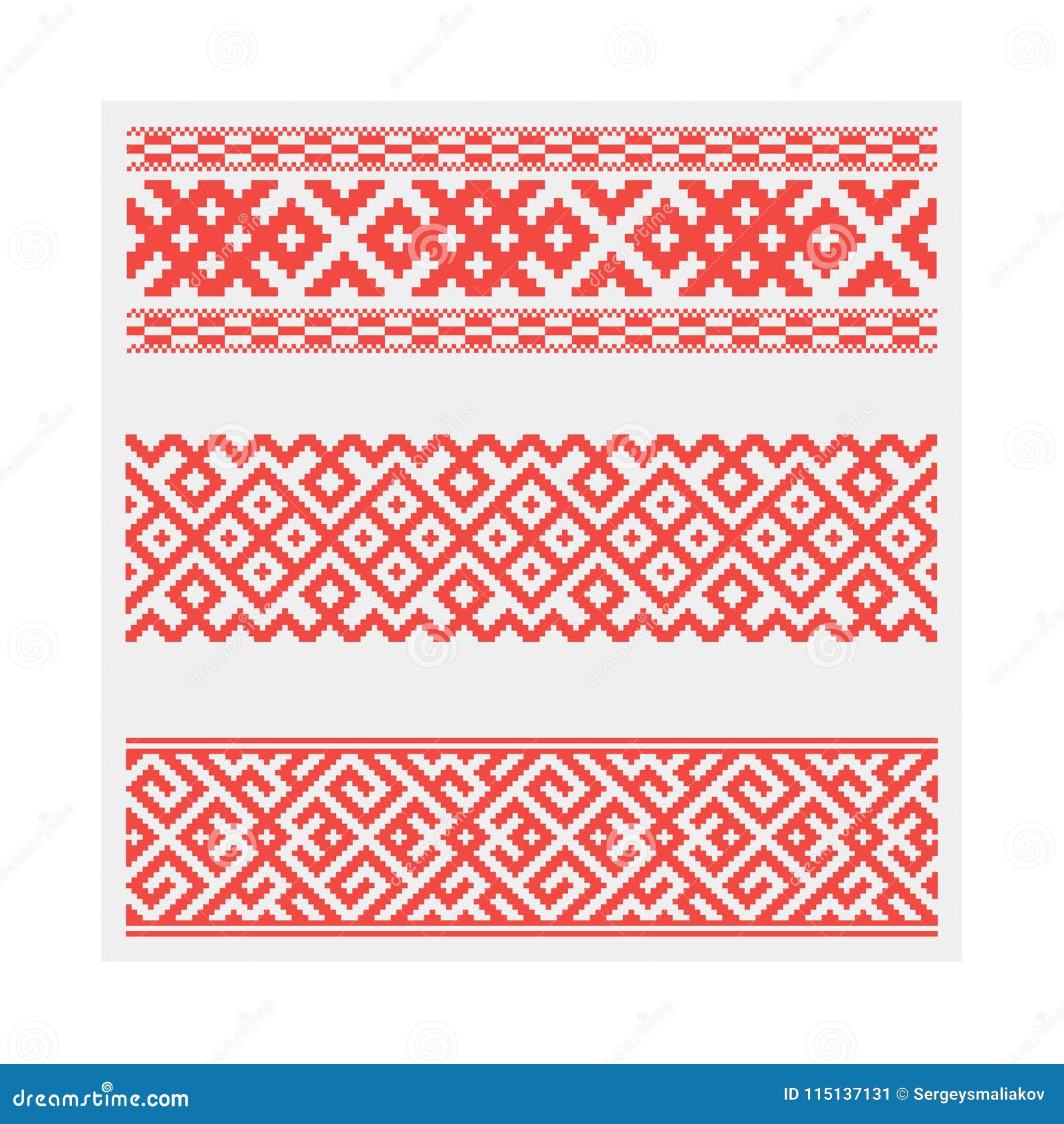 Slavic Ethnic Ornament. Vector Illustration, Seamless Pattern Stock ...