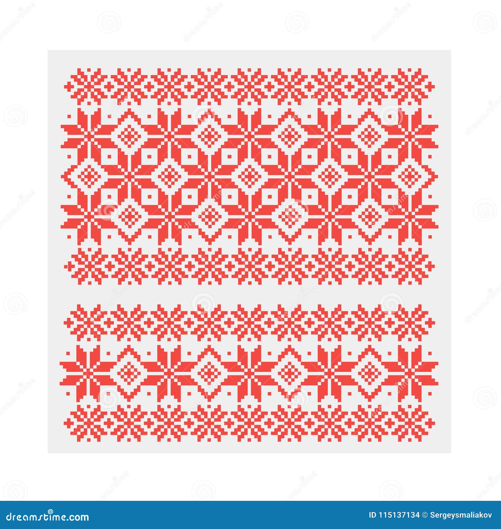 Slavic Ethnic Ornament. Vector Illustration, Seamless Pattern Stock ...