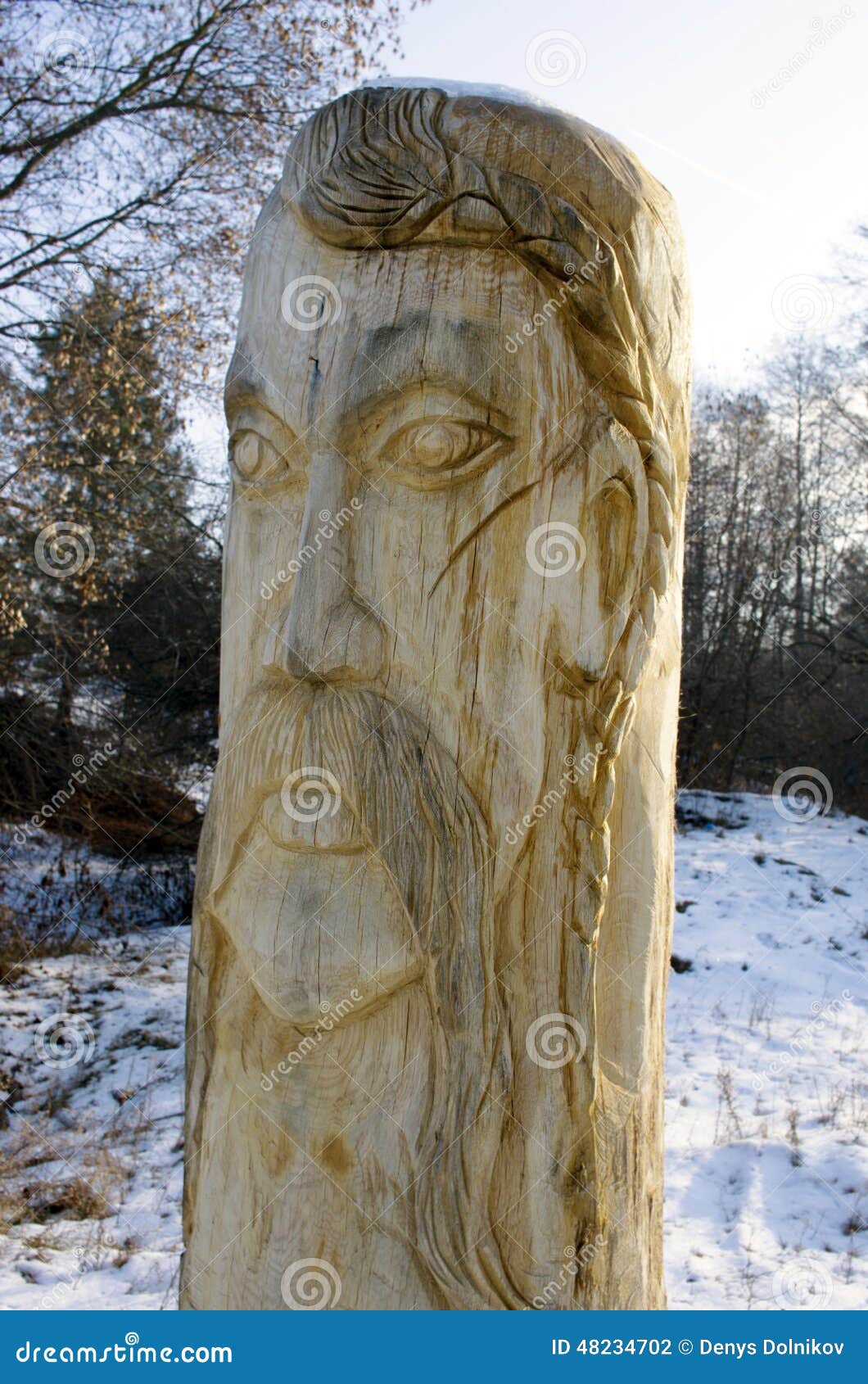 Slavic idol. Ukraine stock photo. Image of cult, russian - 48234702