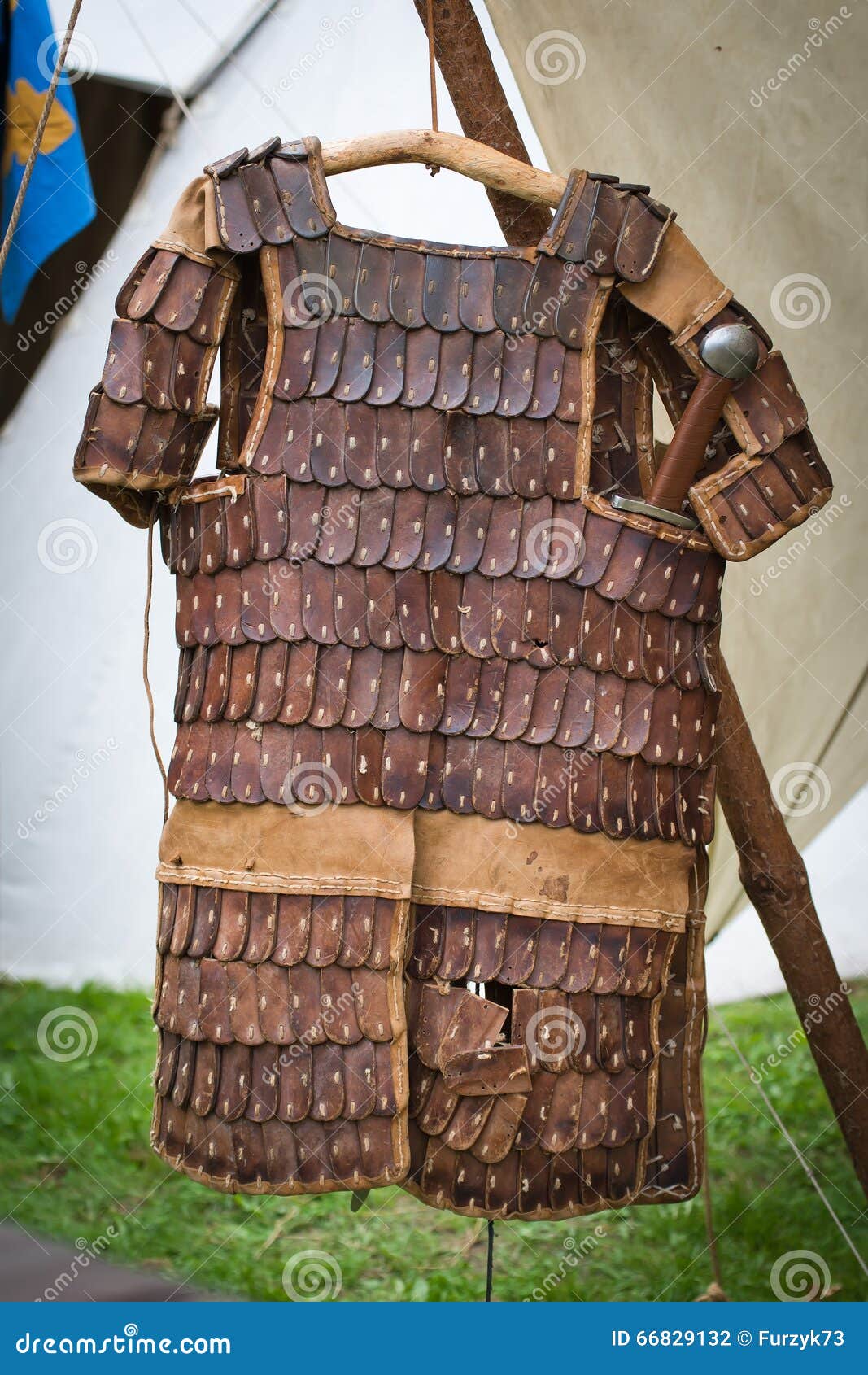 Slavic leather armor stock photo. Image of chest, chainmail - 66829132
