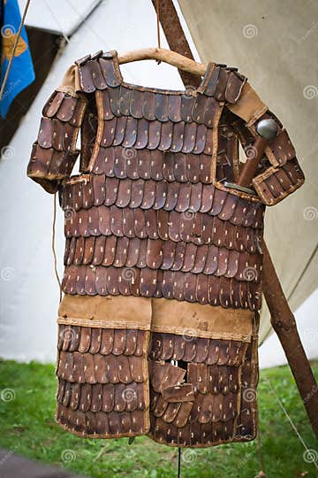 Slavic leather armor stock photo. Image of chest, chainmail - 66829132