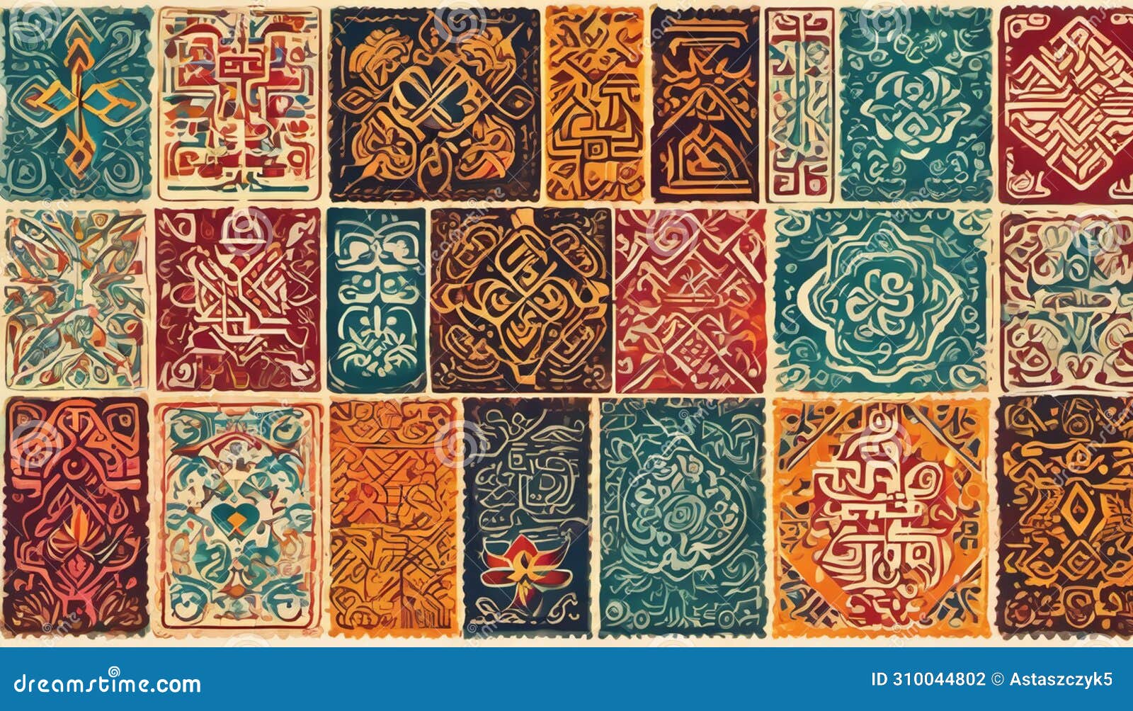 Slavic Pattern. Slavic Wallpaper Stock Illustration - Illustration of ...