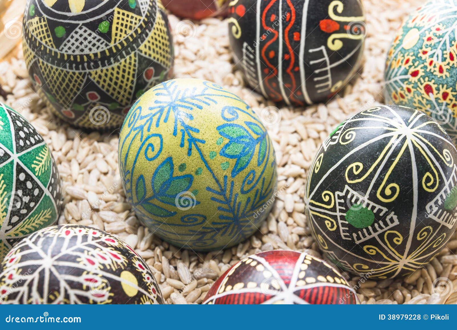 Slavic Pysanka Easter Egg stock photo. Image of season - 38979228