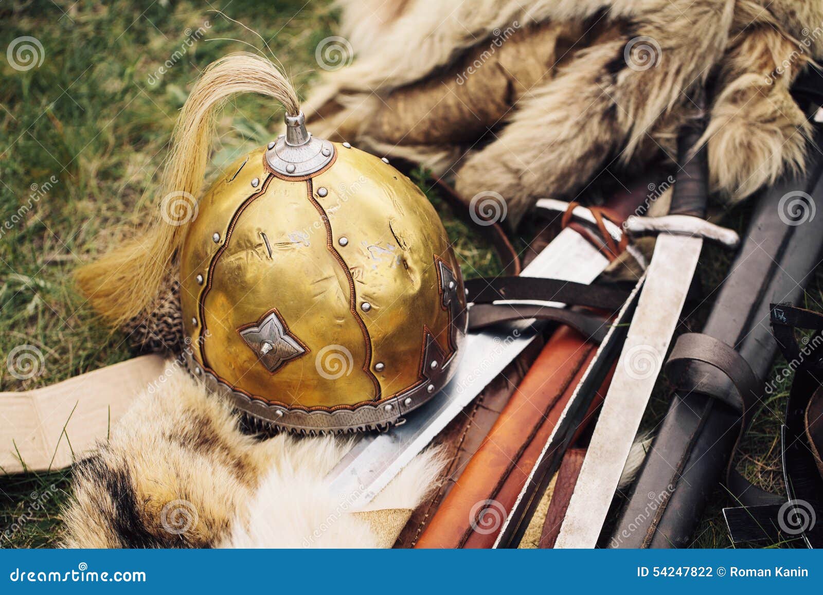 Slavic Warrior Armor, with a Stylized 09th Century Stock Photo - Image ...