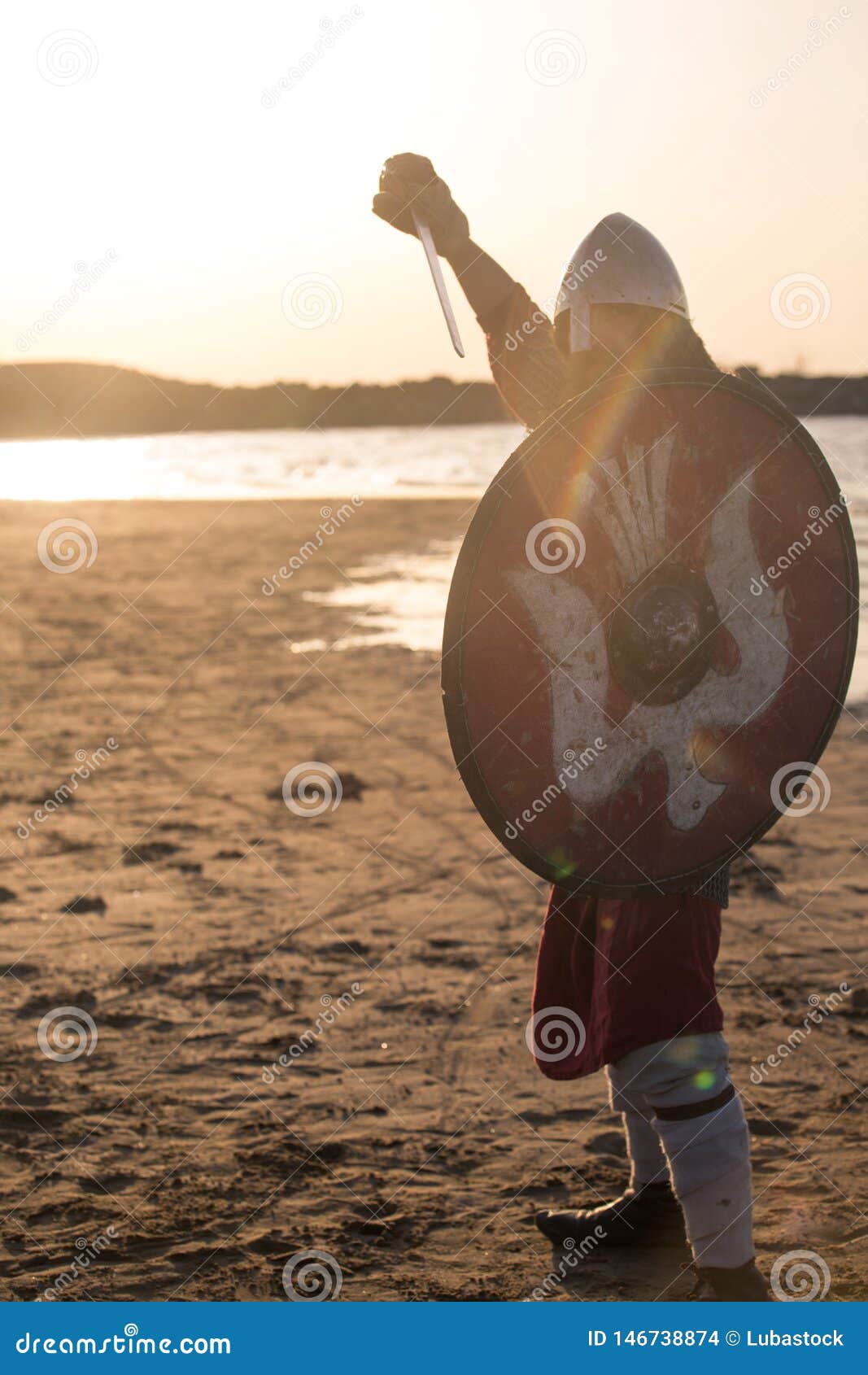 Slavic warrior with sword stock photo. Image of living - 146738874