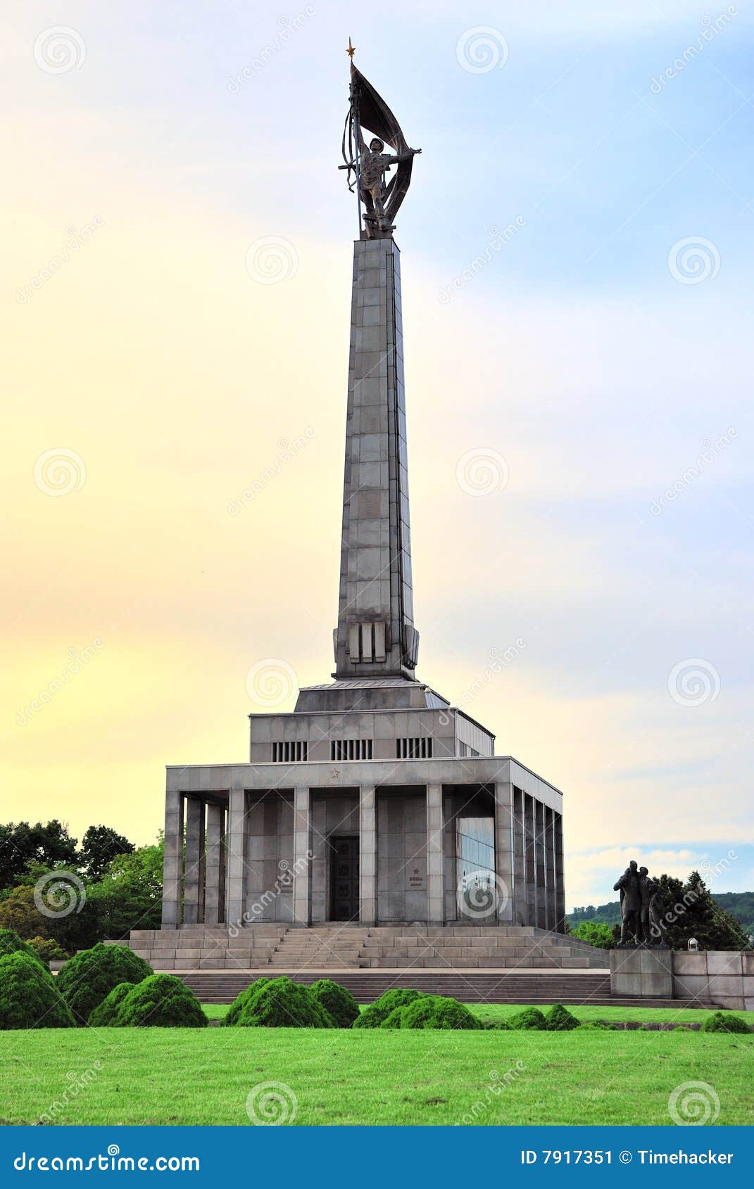Slavin memorial Bratislava stock image. Image of landmark - 7917351