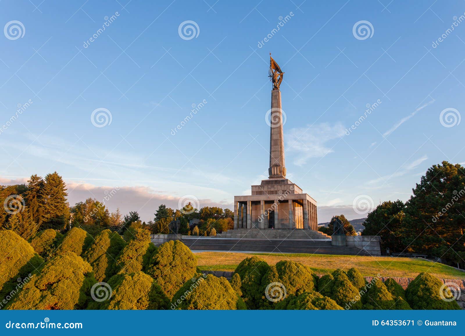 Slavin memorial stock image. Image of bridge, historical - 64353671