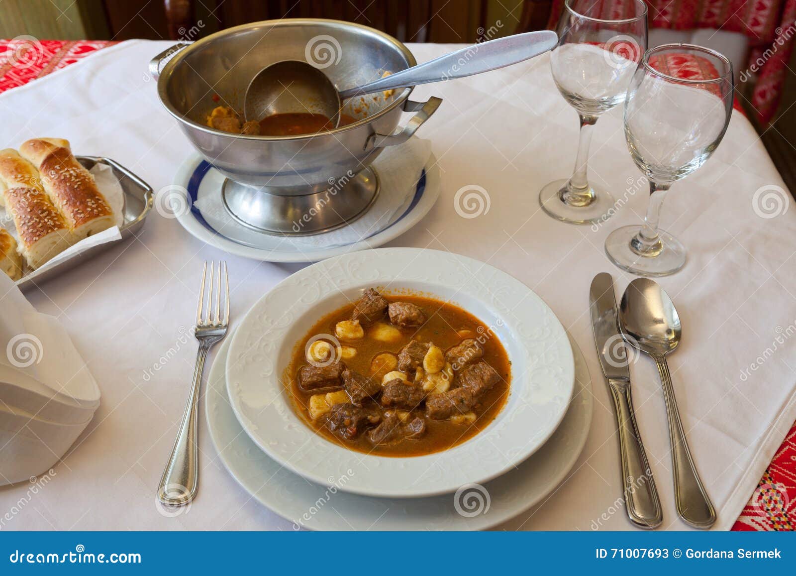 Slavonian shepherd s stew stock image. Image of beef - 71007693