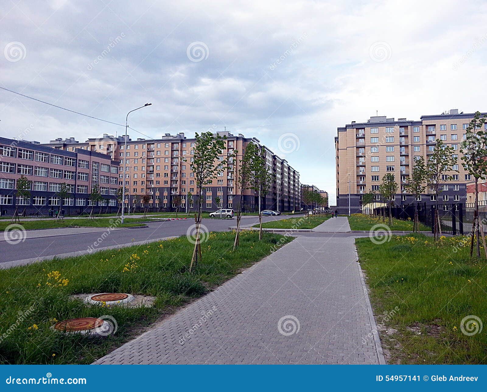 Slavyanka stock image. Image of houses, travel, street - 54957141