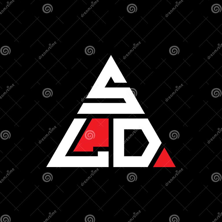 SLD Triangle Letter Logo Design with Triangle Shape. SLD Triangle Logo ...