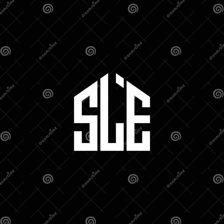 SLE Letter Logo Design on BLACK Background. SLE Creative Initials ...