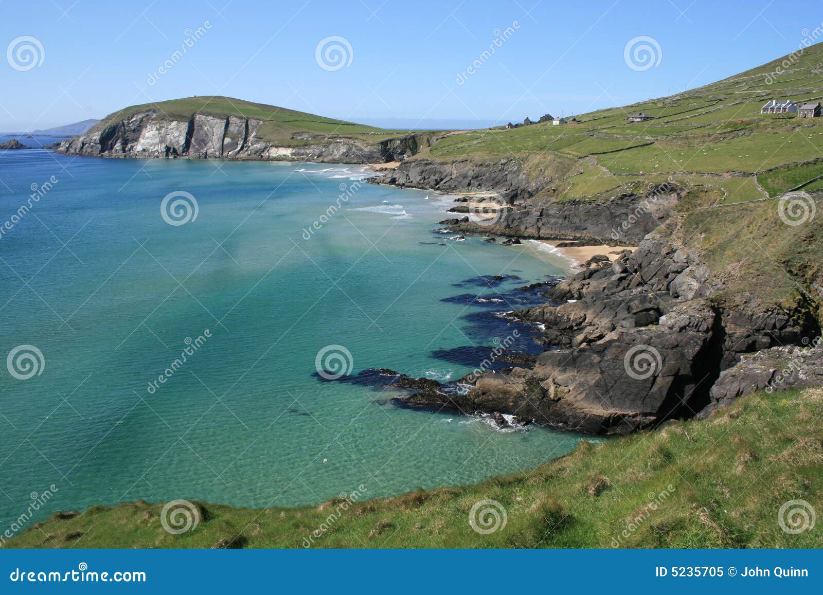 Slea Head stock image. Image of green, tranquil, dingle - 5235705