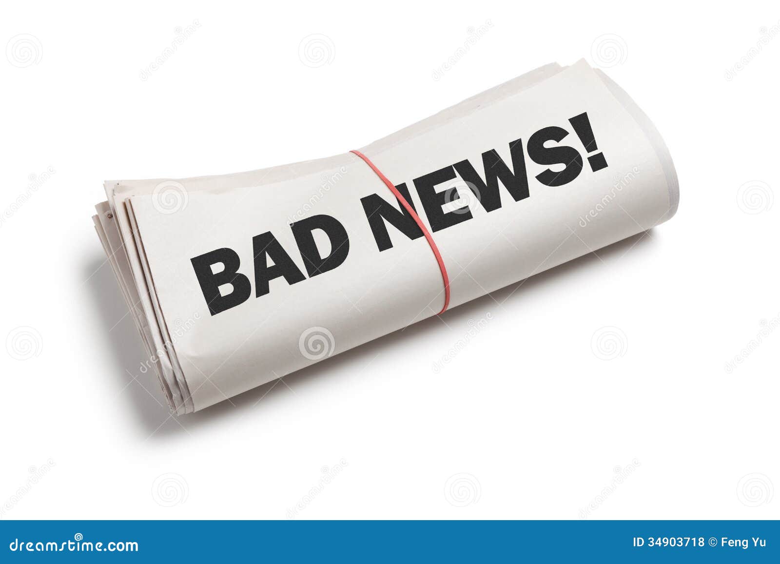 Slecht Nieuws stock foto. Image of broodje, krantekop - 34903718