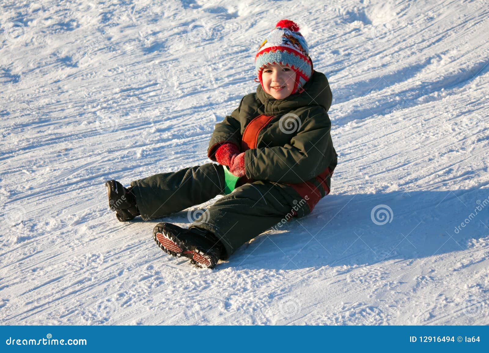 Sled stock photo. Image of playing, horizontal, outdoor - 12916494