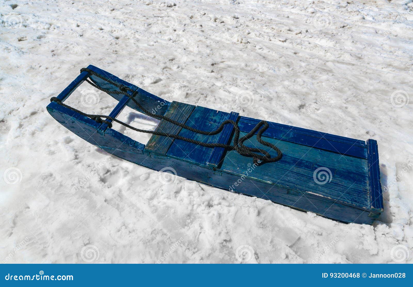 Sled Driver Carry on Snow . Stock Photo - Image of closeup, sledge ...
