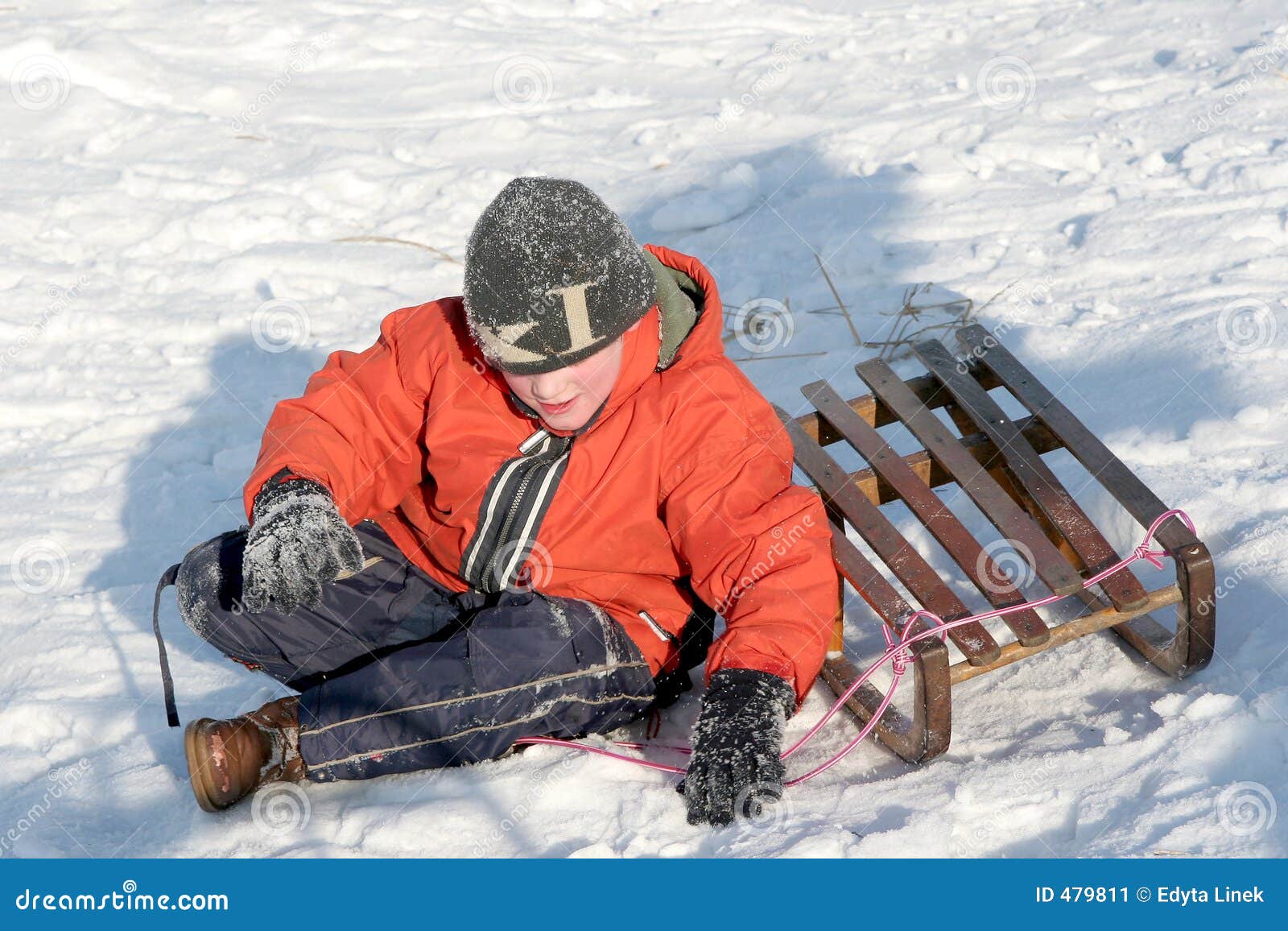 Sledding stock image. Image of sleigh, laughter, funny - 479811
