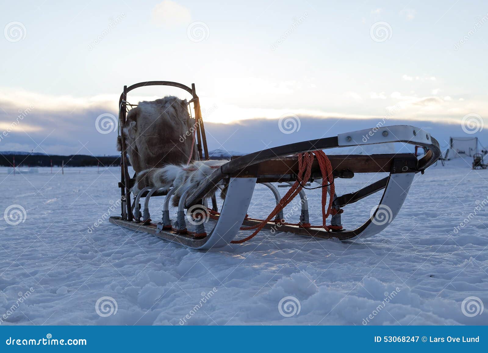 A sledge for high speed stock image. Image of rope, event - 53068247