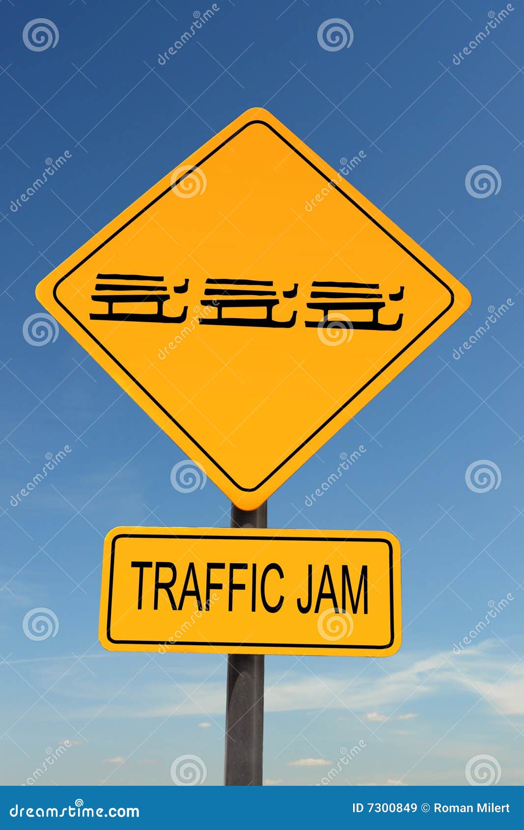 Sledge Traffic Jam sign stock image. Image of children - 7300849