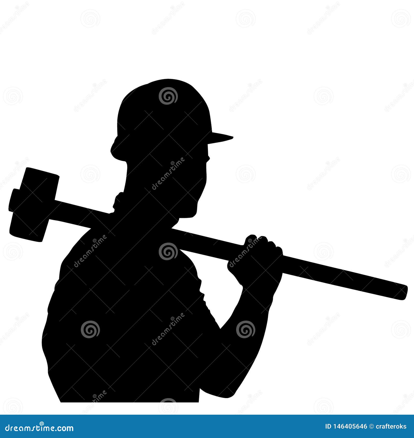 Sledgehammer Vector Eps Illustration by Crafteroks Stock Vector ...