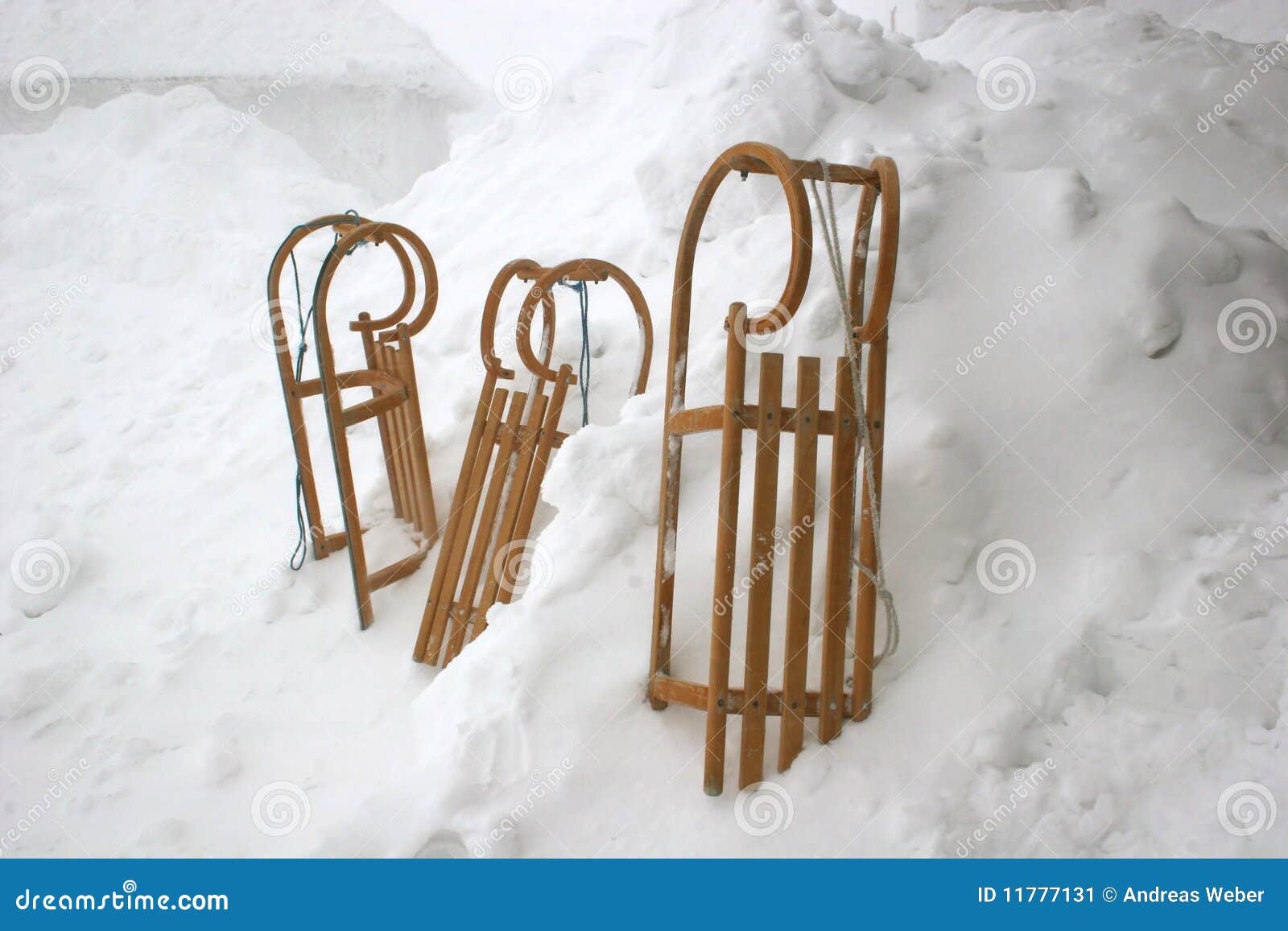 Sledges and lots of snow stock image. Image of rope, beautiful - 11777131