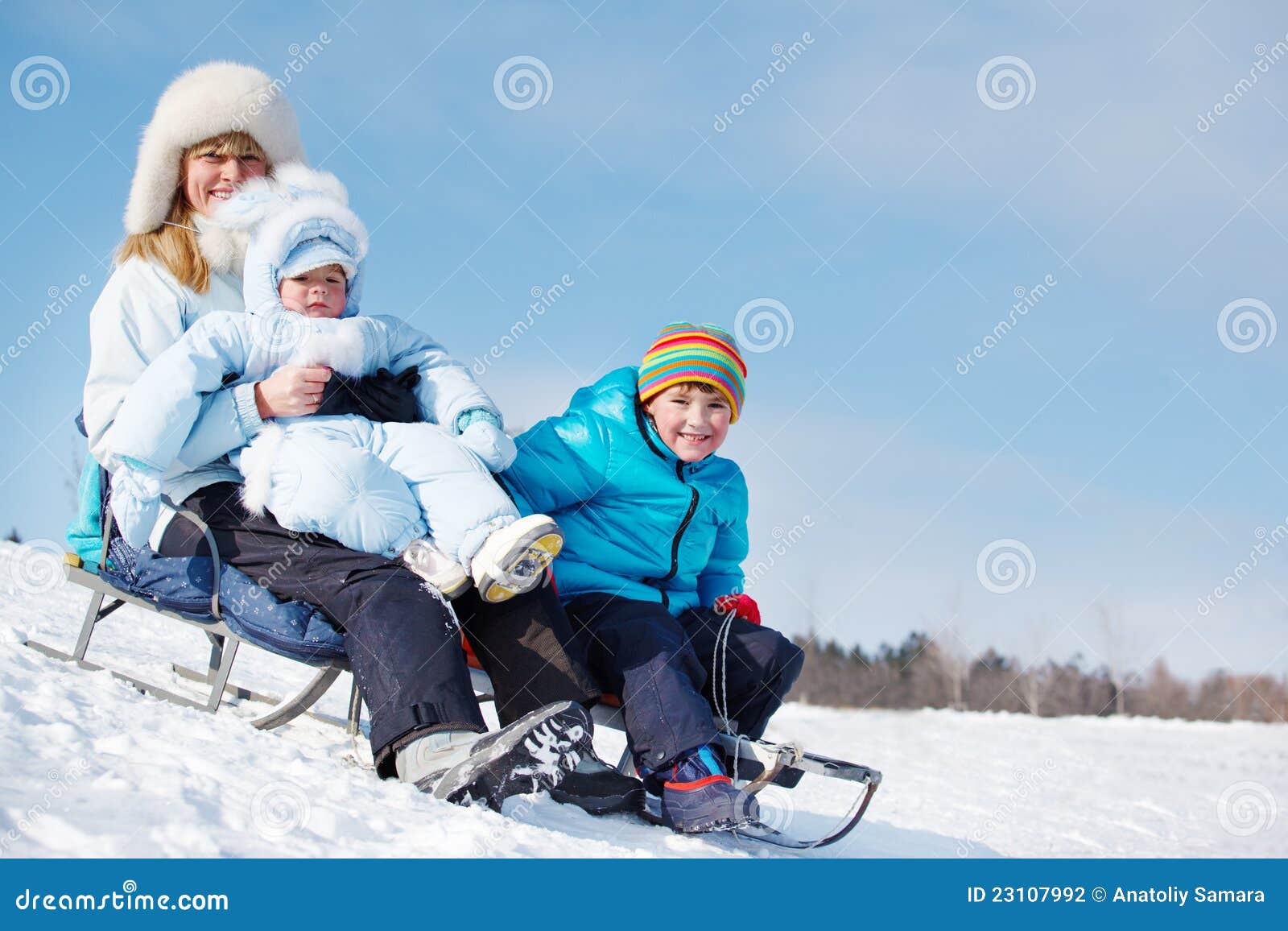 Sledging Activities Stock Photo | CartoonDealer.com #23107992