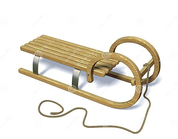 Slee in de winter. stock illustratie. Illustration of gedetailleerd ...