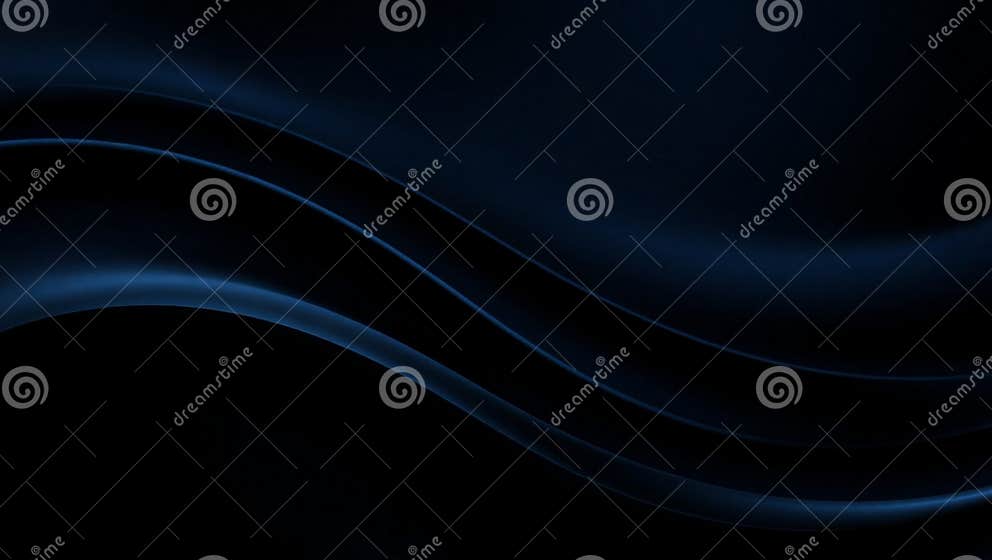 Sleek Abstract Dark Wave Background with Subtle Gradient Lines Stock Illustration - Illustration ...