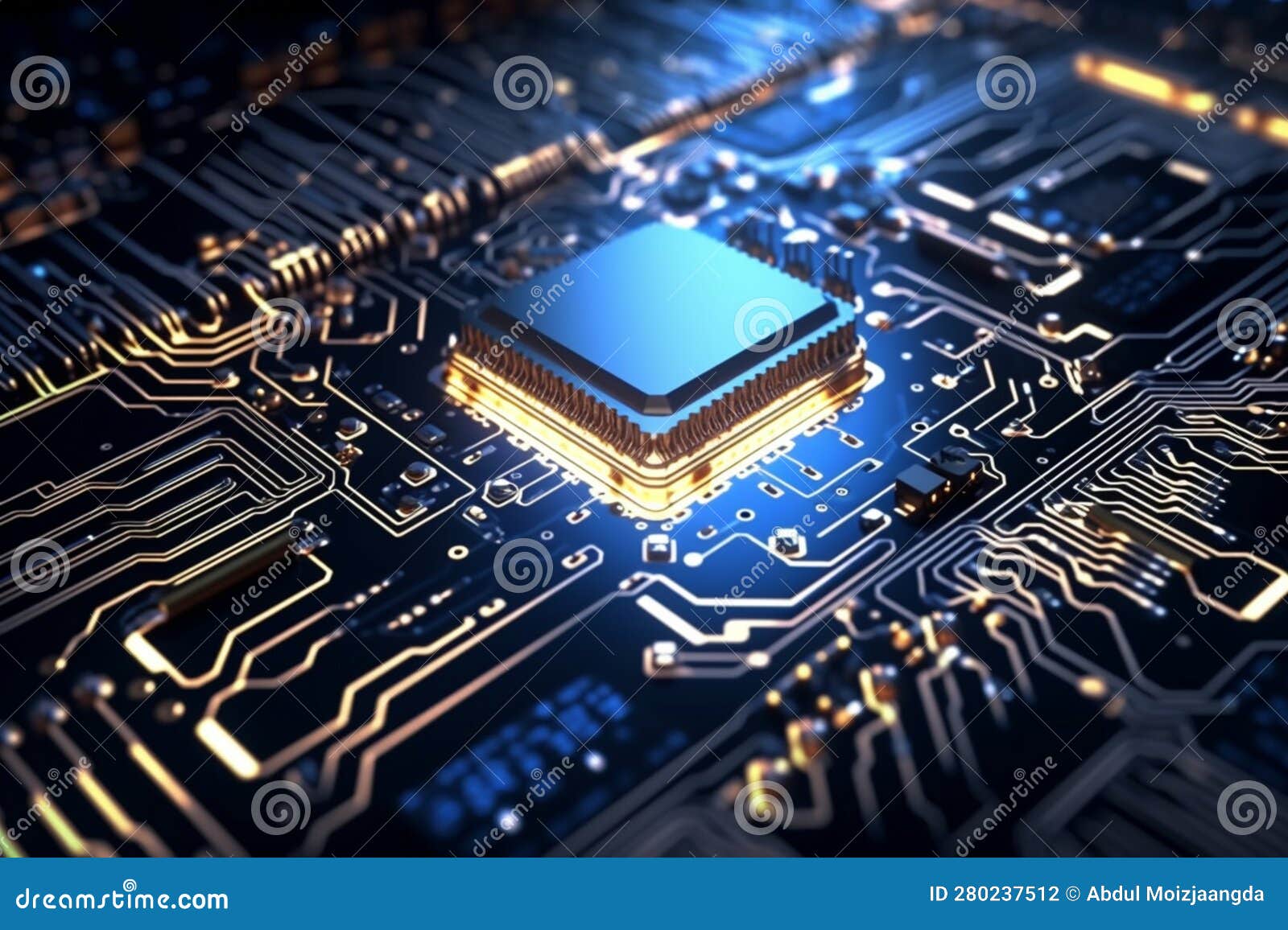 Sleek and Abstract Digital Circuits Accentuating Futuristic Technology ...