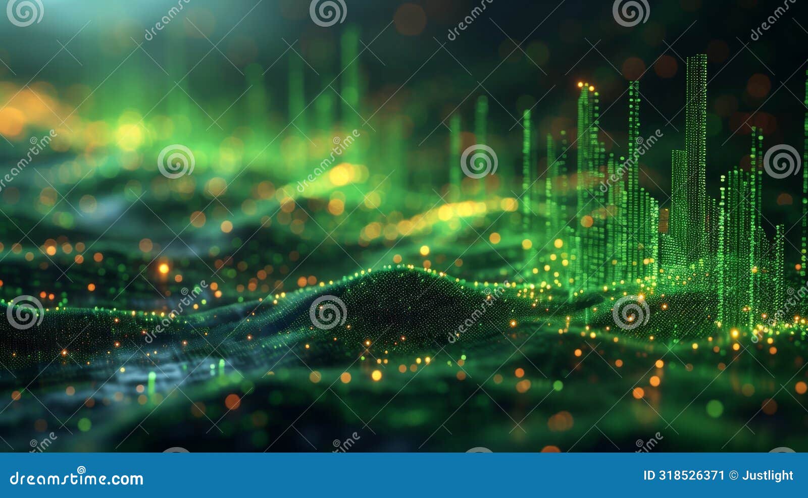 A Sleek Abstract Graph is Shown with a Series of Sharp Angular Spikes ...